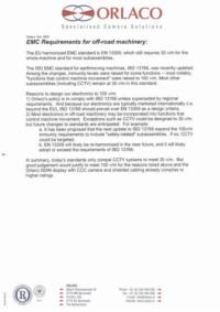 Are you compliant to the new ISO 5006 / 16001- Earthmoving Equipment ...